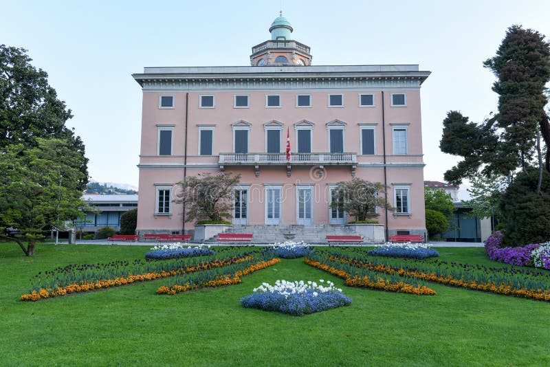 Villa Ciani Et Le Parc De Lugano Image stock éditorial - Image du ...