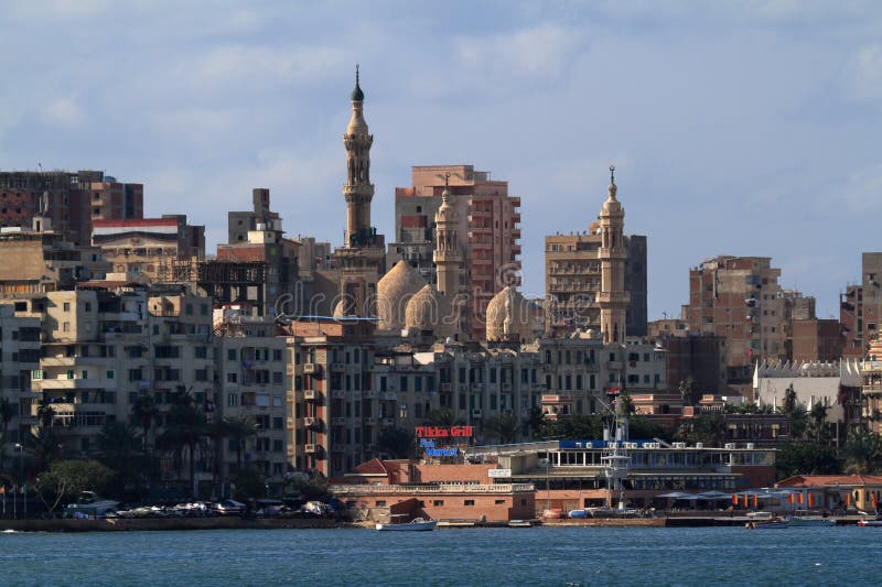 La Ville De L'Alexandrie, Egypte Image stock éditorial - Image du route ...