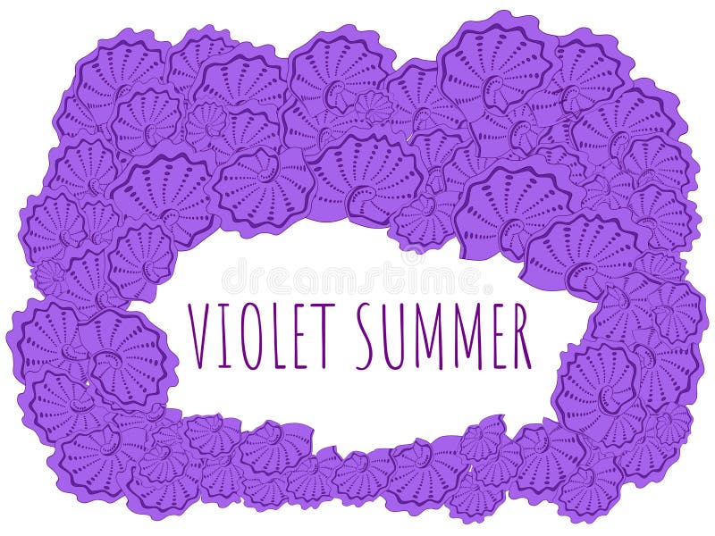 La Violeta Del Vector - El Tema Violeta Del Verano Ilustración del ...