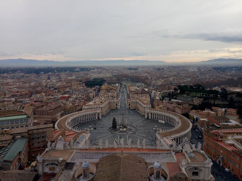 La Vista De La Ciudad Vaticana Desde Arriba Foto de archivo - Imagen de ...