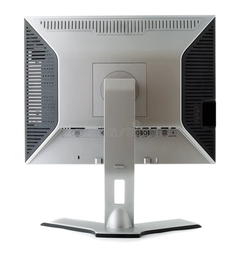 Monitor Del LCD Del Ordenador En La Parte Posterior Foto de archivo ...