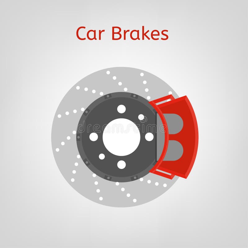 La voiture freine l'image illustration de vecteur. Illustration du logo ...