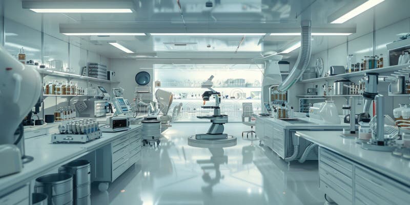 A Lab with Ample Counter Space, Ideal for Scientific Experiments and ...