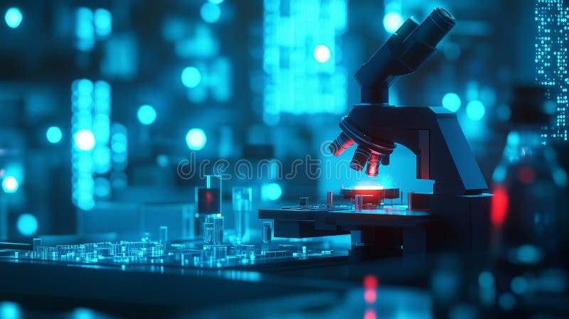 Lab Assistant Adjusts Malfunctioning Smart Device in High Tech ...