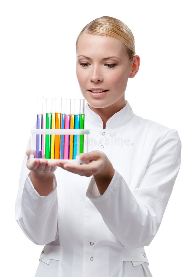 Lab Assistant Hands Test-tubes Rack Stock Image - Image of blonde, hold ...
