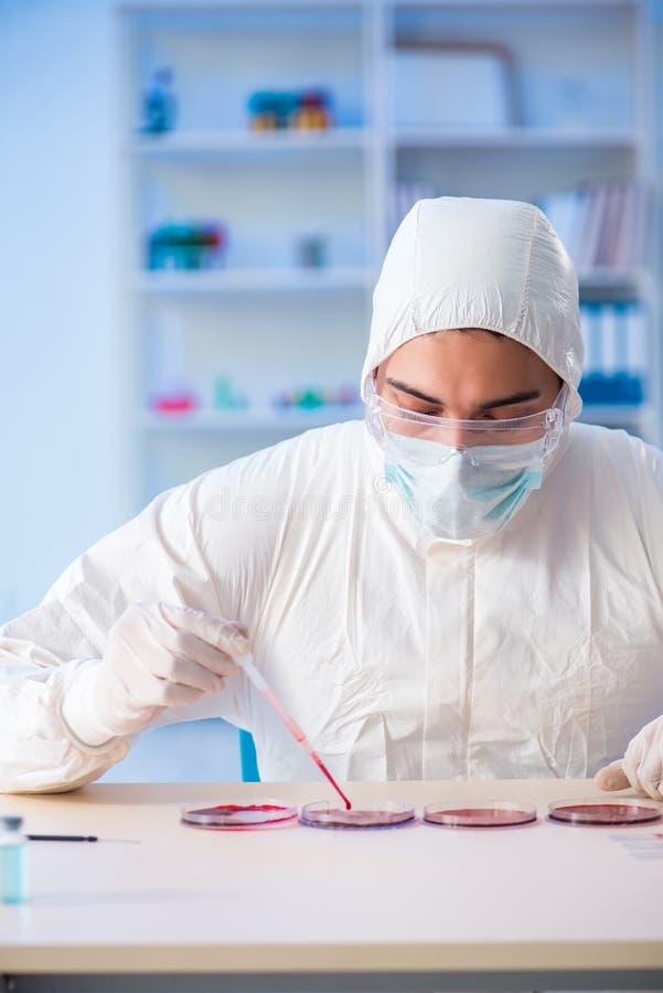 The Lab Assistant Testing Blood Samples in Hospital Stock Image - Image ...
