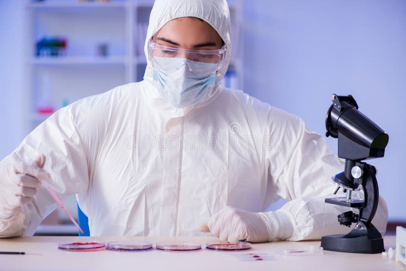 The Lab Assistant Testing Blood Samples in Hospital Stock Photo - Image ...