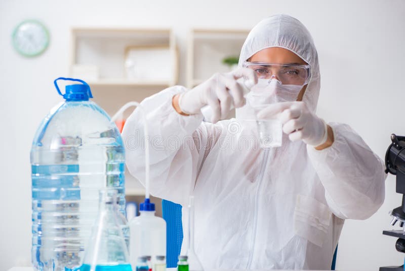 The Lab Assistant Testing Water Quality Stock Photo - Image of clean ...