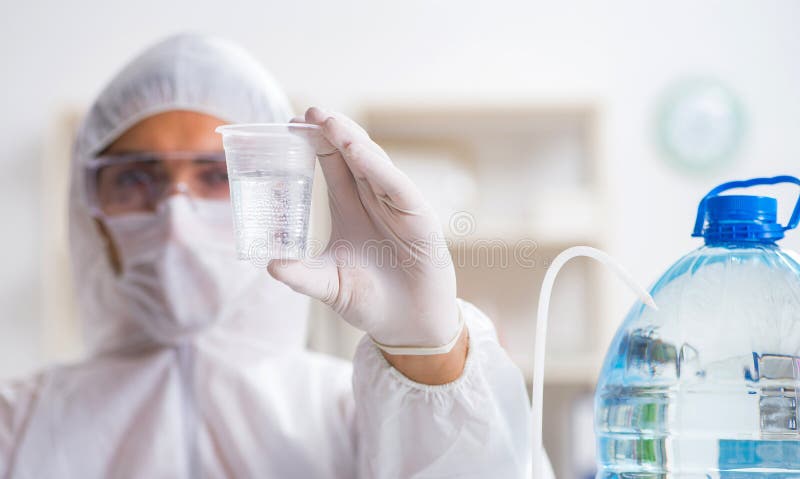 Lab Assistant Testing Water Quality Stock Image - Image of ...