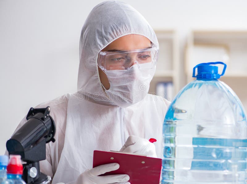 Lab Assistant Testing Water Quality Stock Image - Image of chemical ...