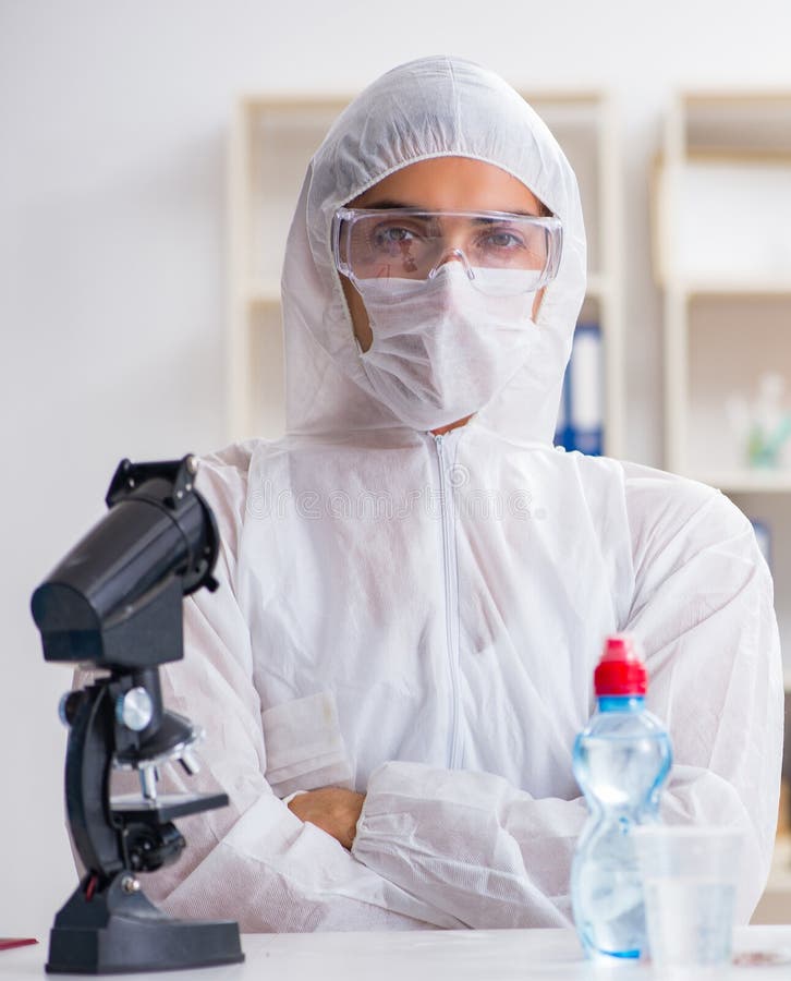 Lab Assistant Testing Water Quality Stock Image - Image of ecology ...