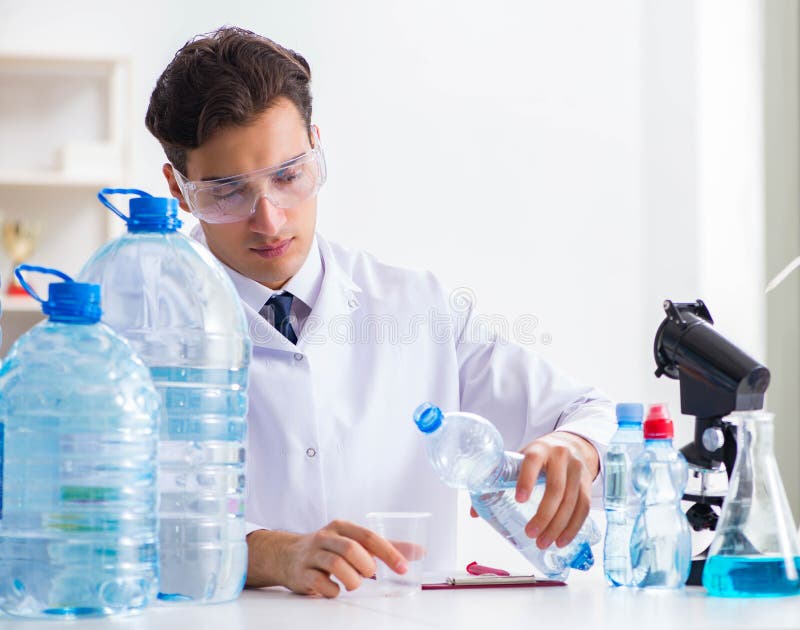 Lab Assistant Testing Water Quality Stock Image - Image of analysis ...