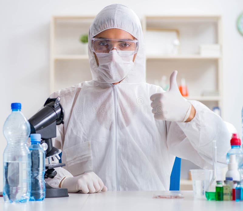 Lab Assistant Testing Water Quality Stock Photo - Image of pollution ...