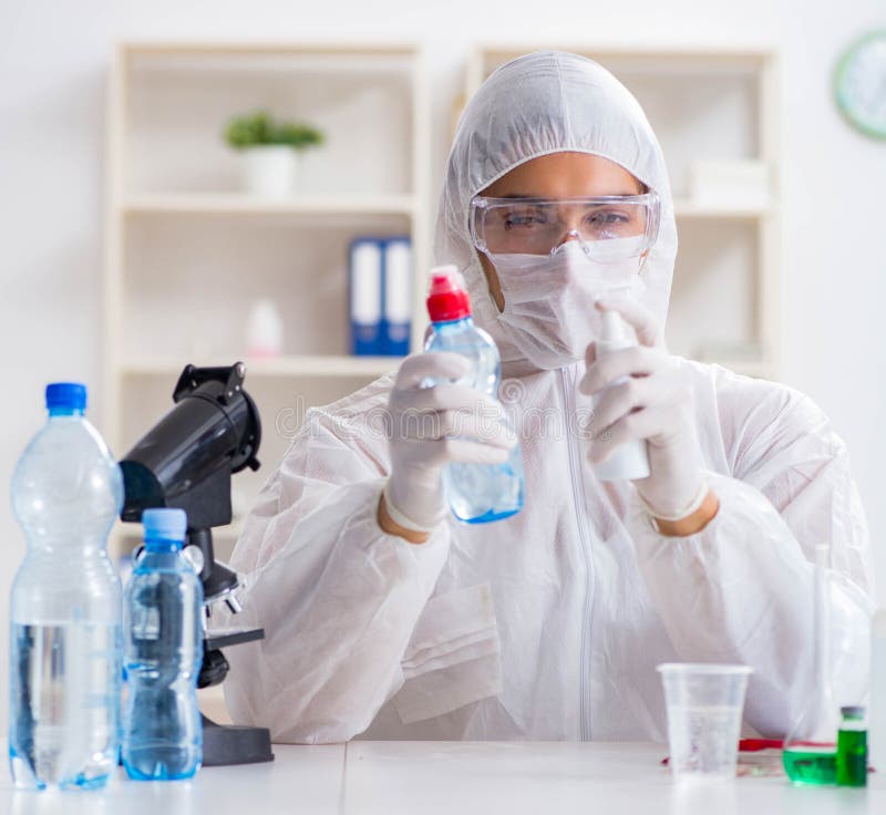 Lab Assistant Testing Water Quality Stock Photo - Image of medicine ...