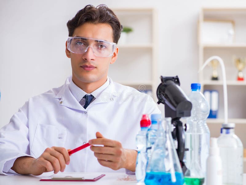 Lab Assistant Testing Water Quality Stock Image - Image of equipment ...