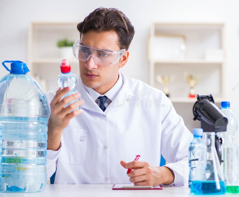 Lab Assistant Testing Water Quality Stock Photo - Image of drink ...