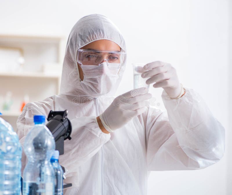 Lab Assistant Testing Water Quality Stock Image - Image of analyzing ...