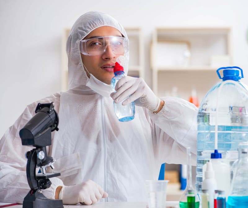 Lab Assistant Testing Water Quality Stock Photo - Image of ...