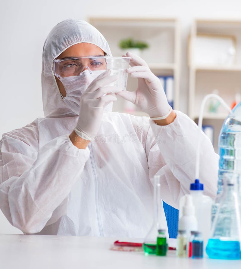 Lab Assistant Testing Water Quality Stock Photo - Image of ...