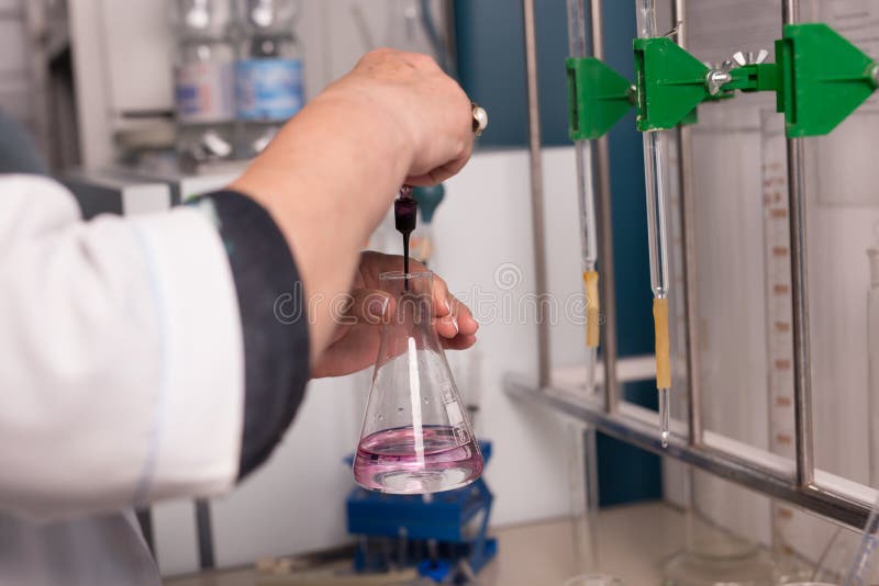 Researcher Testing The Water Quality Stock Image - Image of measurement ...