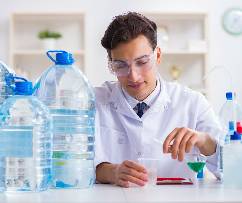 Lab Assistant Testing Water Quality Stock Photo - Image of clean ...