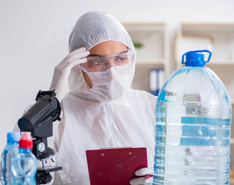 Lab Assistant Testing Water Quality Stock Image - Image of ...