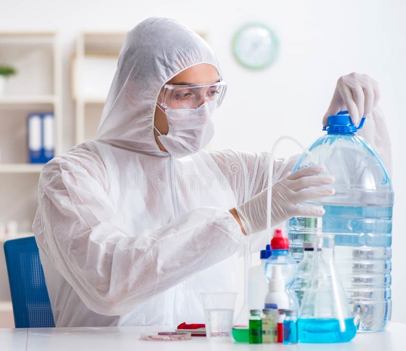 Lab Assistant Testing Water Quality Stock Photo - Image of environment ...