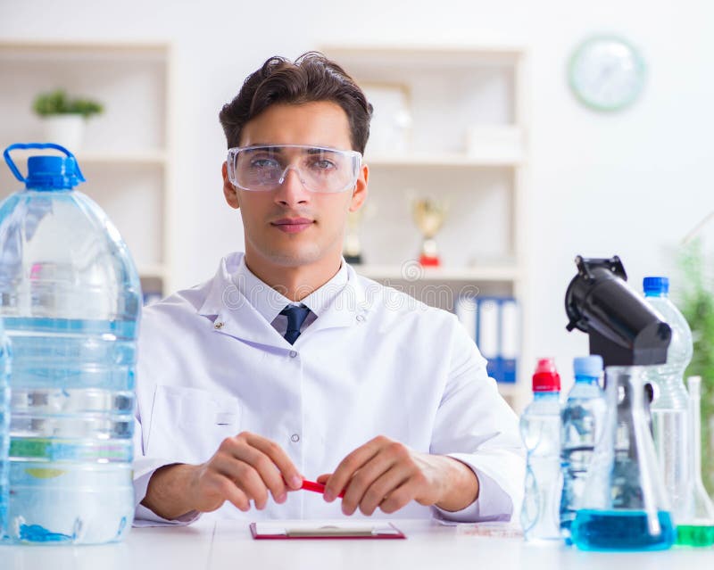 Lab Assistant Testing Water Quality Stock Photo - Image of medicine ...