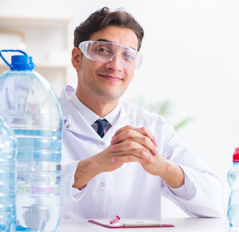 Lab Assistant Testing Water Quality Stock Image - Image of clean ...