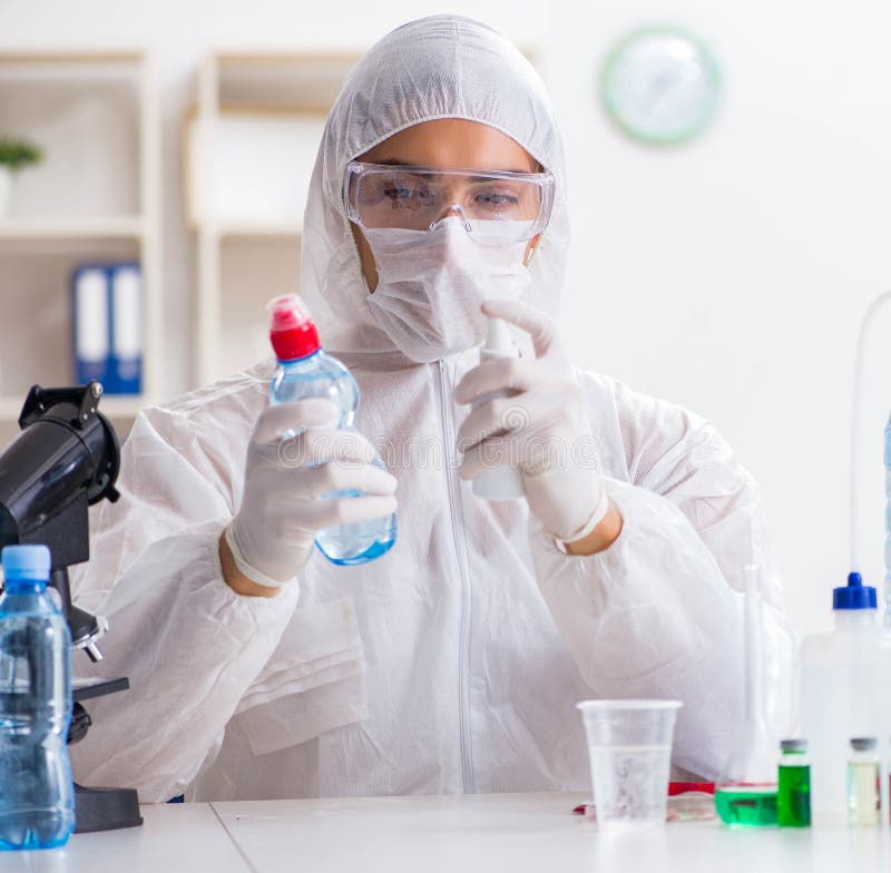 Lab Assistant Testing Water Quality Stock Image - Image of chemistry ...