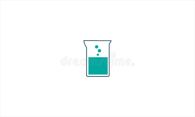 Lab Beaker or Flat Illustration of Beaker Vector Icon Logo Stock Vector ...