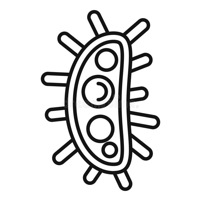 Lab Bio Bacteria Icon Outline Vector. Health Scientist Lab Stock Vector ...