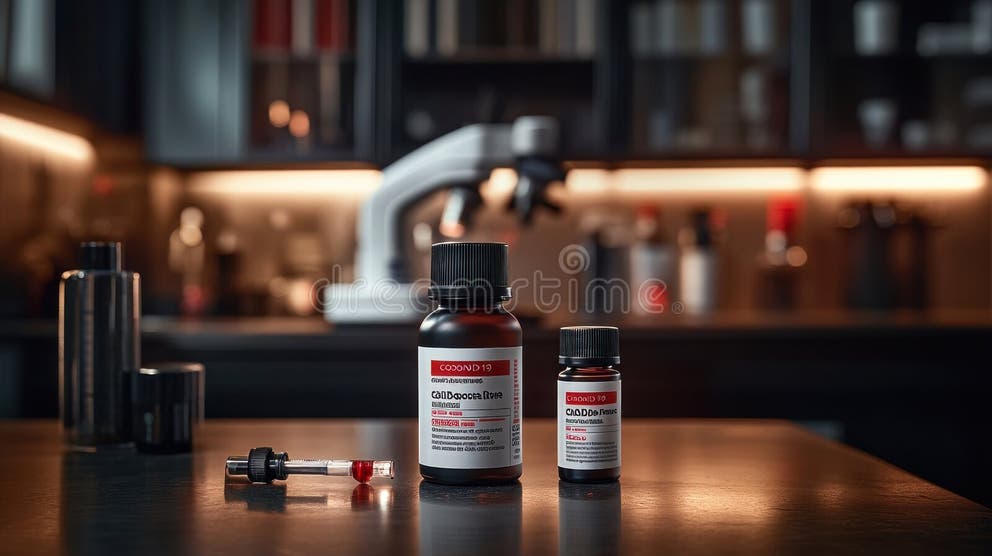 Lab Bottles, Research, Chemistry, Dark, Counter, Microscope, Science ...