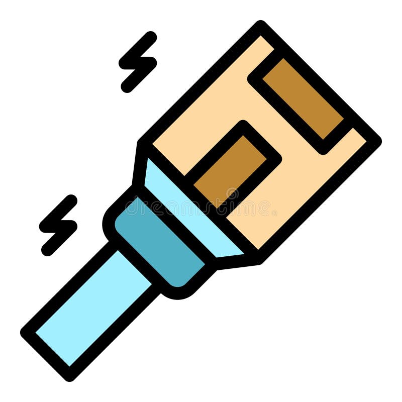 Lab cable icon vector flat stock illustration. Illustration of network ...