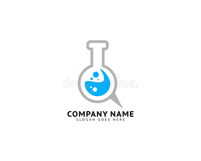 Lab Chat Vector Logo Design, Lab Talk Logo Design Stock Vector ...