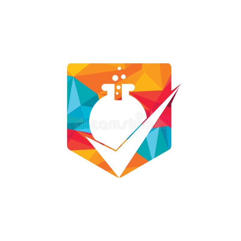 Lab Check Vector Logo Design Template. Lab Check Verified Logo Vector ...