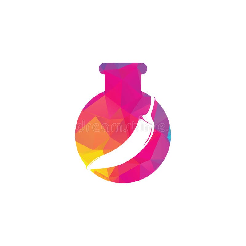 Lab Chili Logo Design Vector Template Stock Vector - Illustration of ...