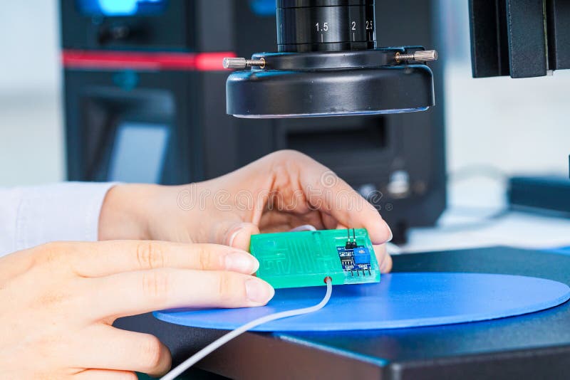 A Lab on Chip is Device Integrates Several Laboratory Processes Stock ...