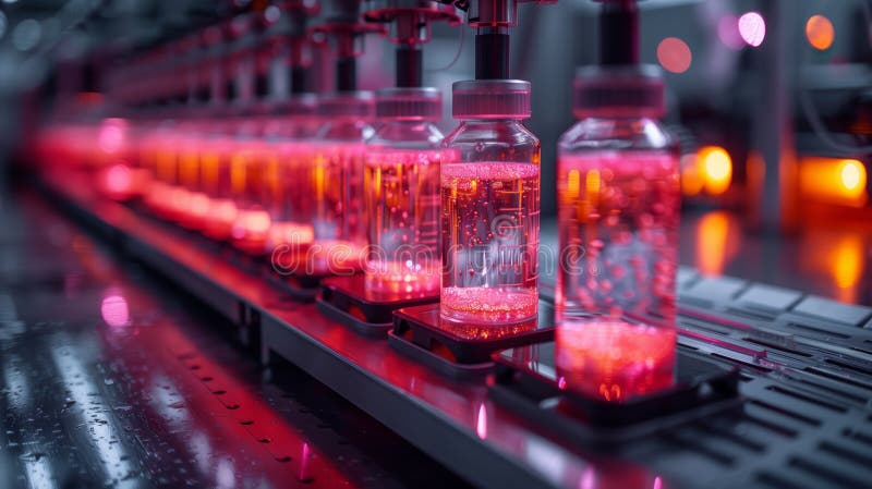 Lab-on-a-Chip Devices in a High-Tech Manufacturing Facility Stock ...