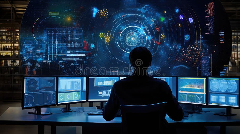 Lab circle data stock illustration. Illustration of technology - 361926500