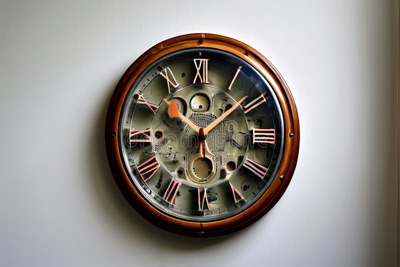 Lab Clock a Wall Mounted Clock Showing the Current Time Stock ...