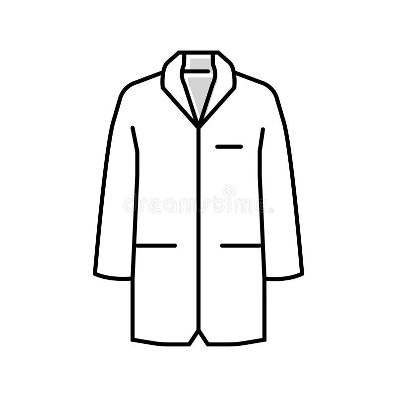 Lab Coat Engineer Color Icon Vector Illustration Stock Illustration ...