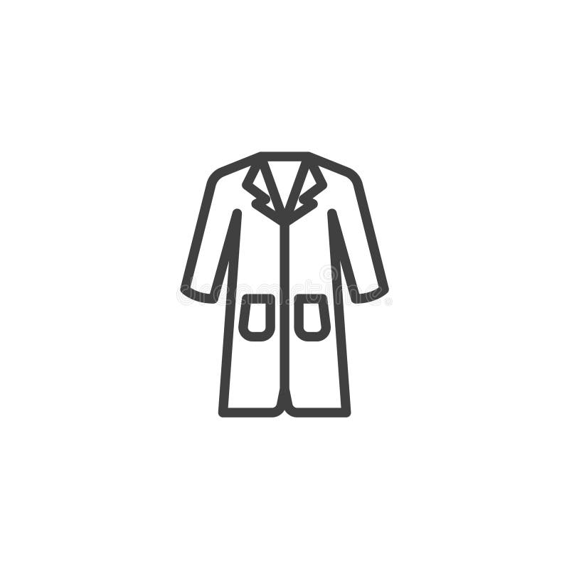 Lab Coat Icon Outline Stock Illustrations – 706 Lab Coat Icon Outline ...