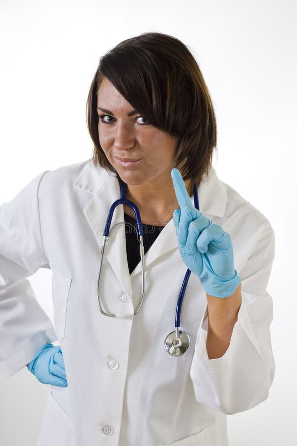 Lab Coat Model 23 stock photo. Image of coat, care, female - 3380418