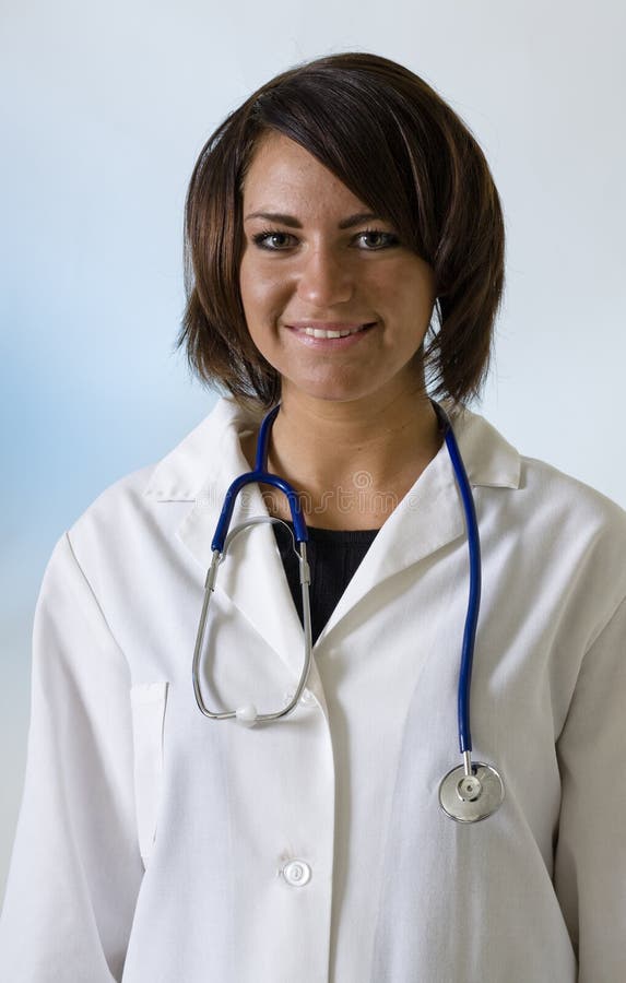 Lab Coat Model 27 stock image. Image of gloves, biology - 3544133