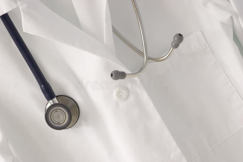 Lab Coat and Stethoscope stock photo. Image of heart, clinic - 1298572