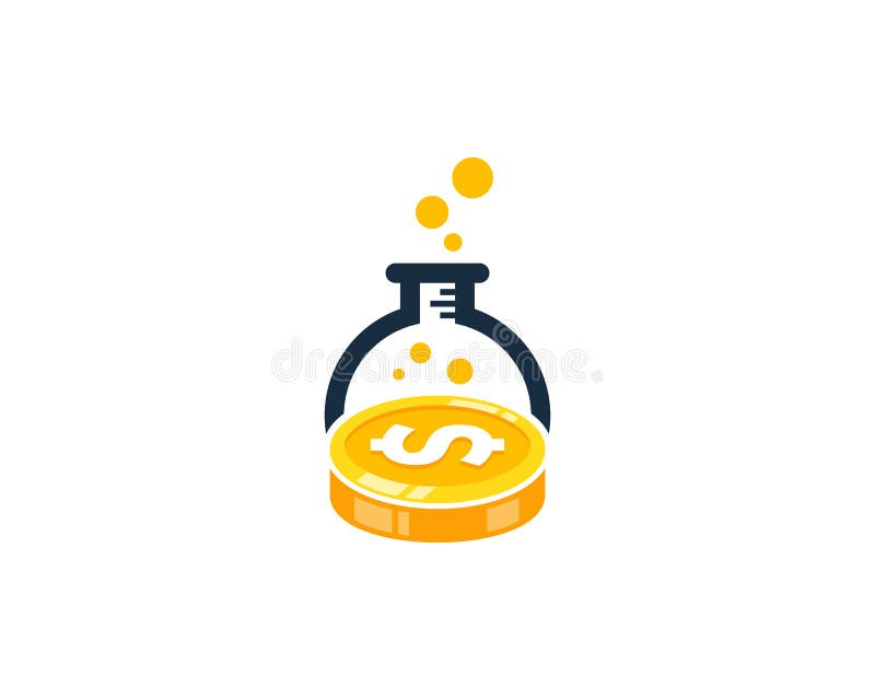 Laboratory Coin Logo Icon Design Stock Vector - Illustration of ...