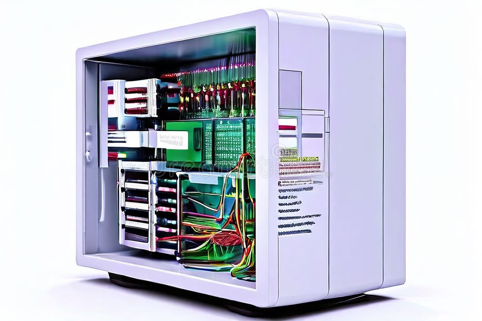 Lab Computer a Lab Computer with a Few Laboratory Software Prog Stock ...