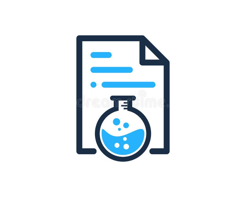 Lab Document Icon Logo Design Element Stock Vector - Illustration of ...
