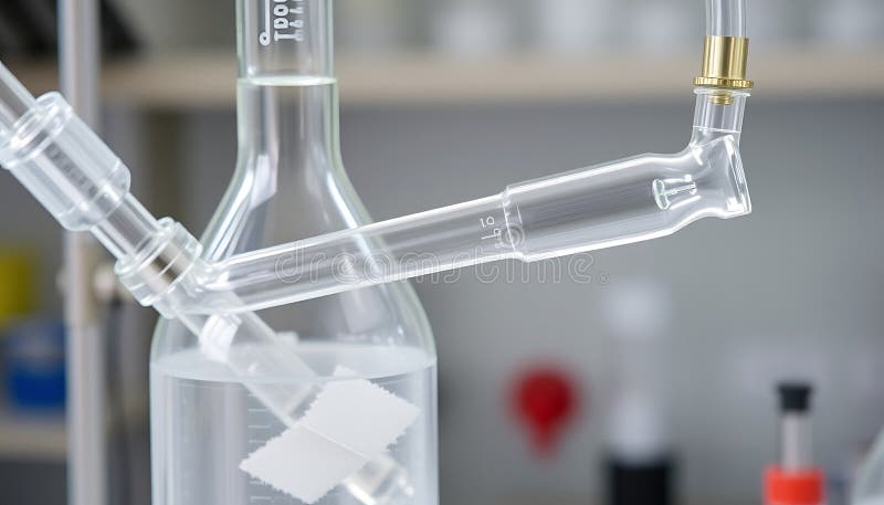 Lab Equipment with Flasks, Scientific Glassware, Chemistry Tools ...